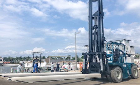 Marine Travelifts Industrial Marine Forklifts for Boat Handling