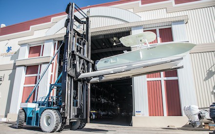 Marine Travelifts Industrial Marine Forklifts for Boat Handling