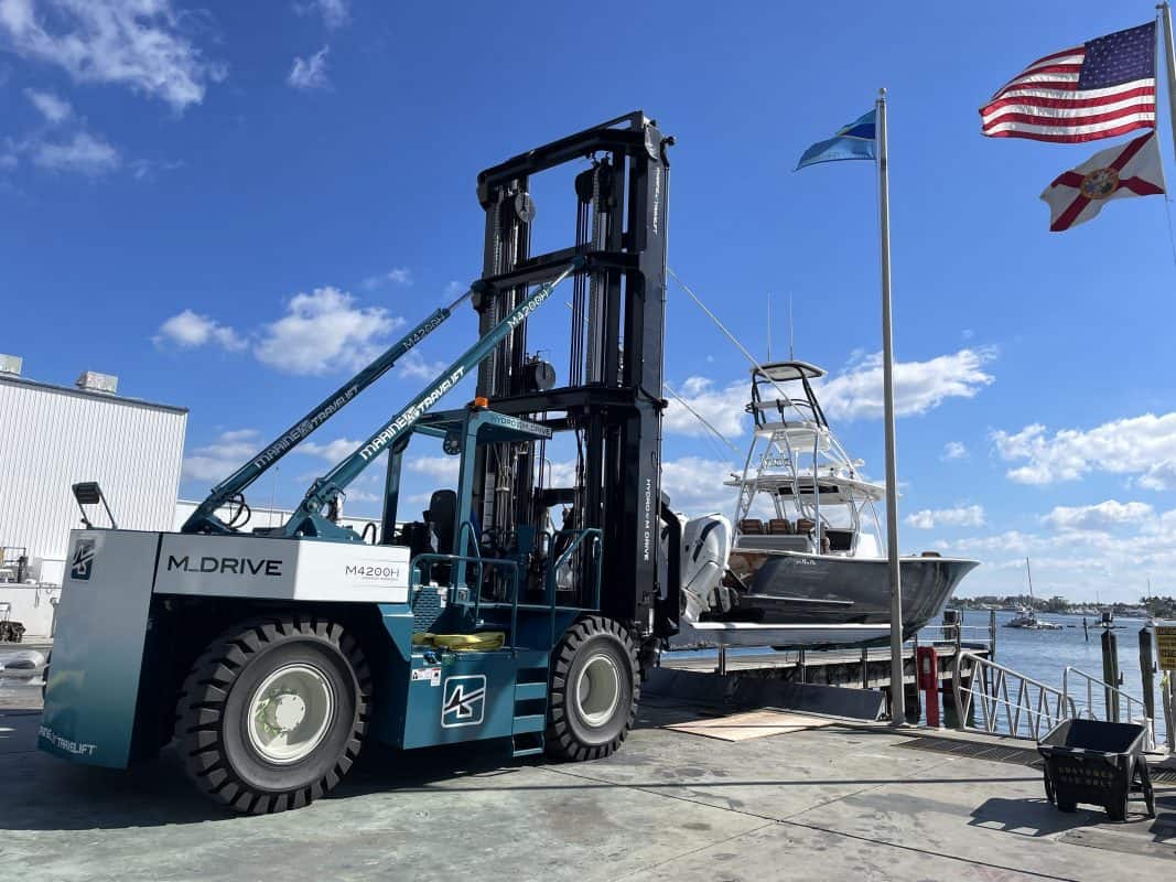 Marine Travelift Delivers New Capacity Forklift Designed for Growing ...